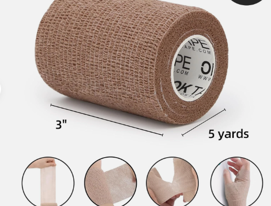 50 Pack Self Adherent Cohesive Wrap Bandages 3 inch x5 yard | Be Well